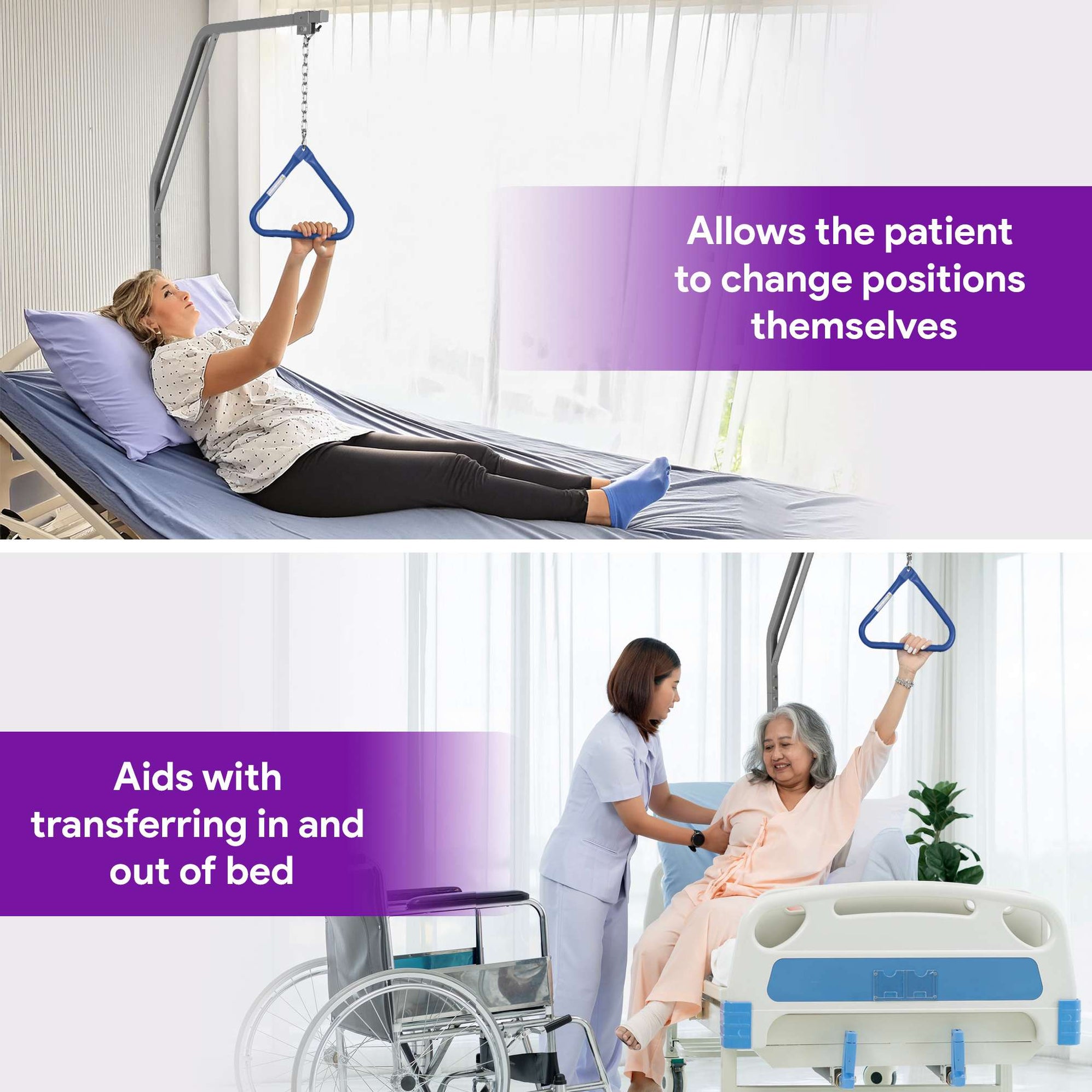 Long Term Care Medical Trapeze Bar for Bed Mobility — ProHeal-Products