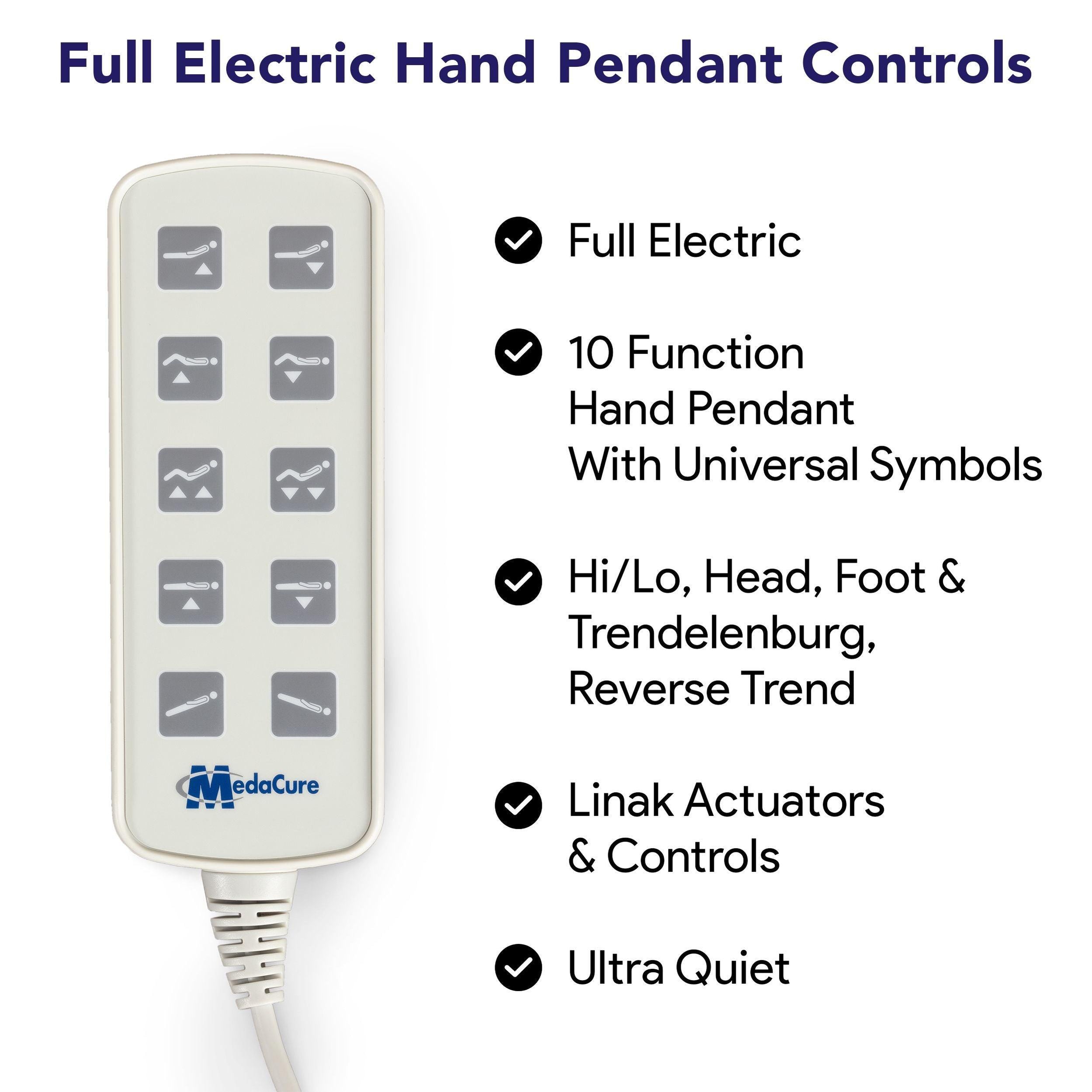 Medacure Adjustable Bariatric Hospital Bed - 750lbs Cap — ProHeal-Products
