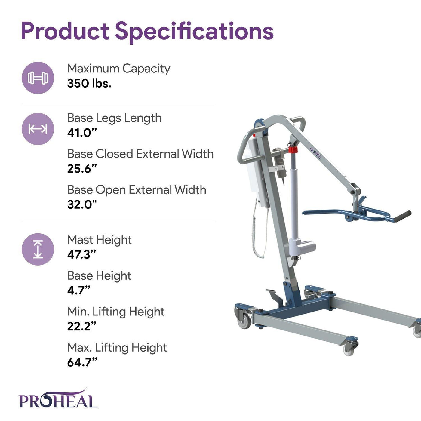 All-In-One Portable Patient Lift — ProHeal-Products