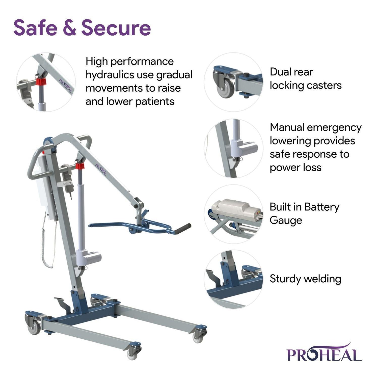 All-In-One Portable Patient Lift — ProHeal-Products