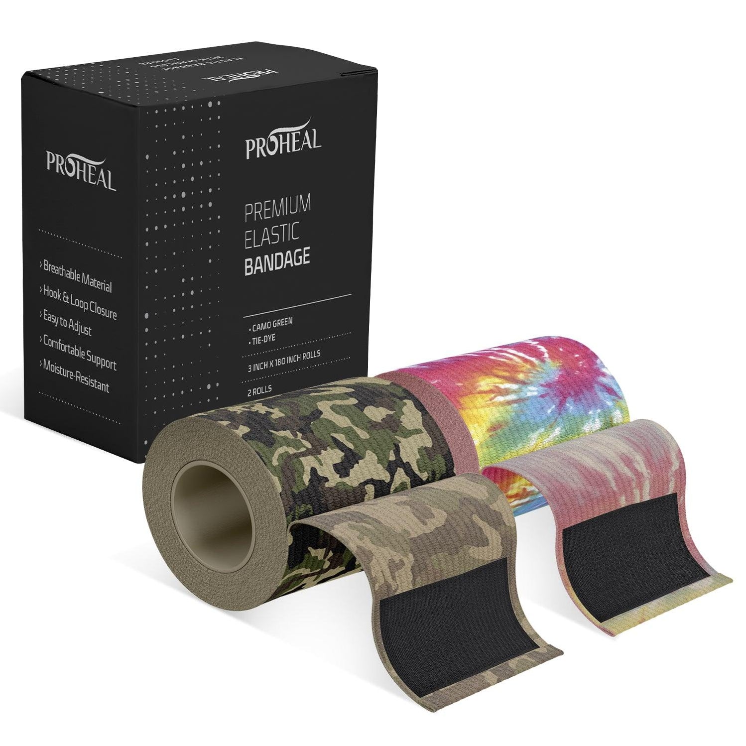 Camo & Tie Dye Compression Bandage Wrap For Wounds - 2 Pack — ProHeal ...