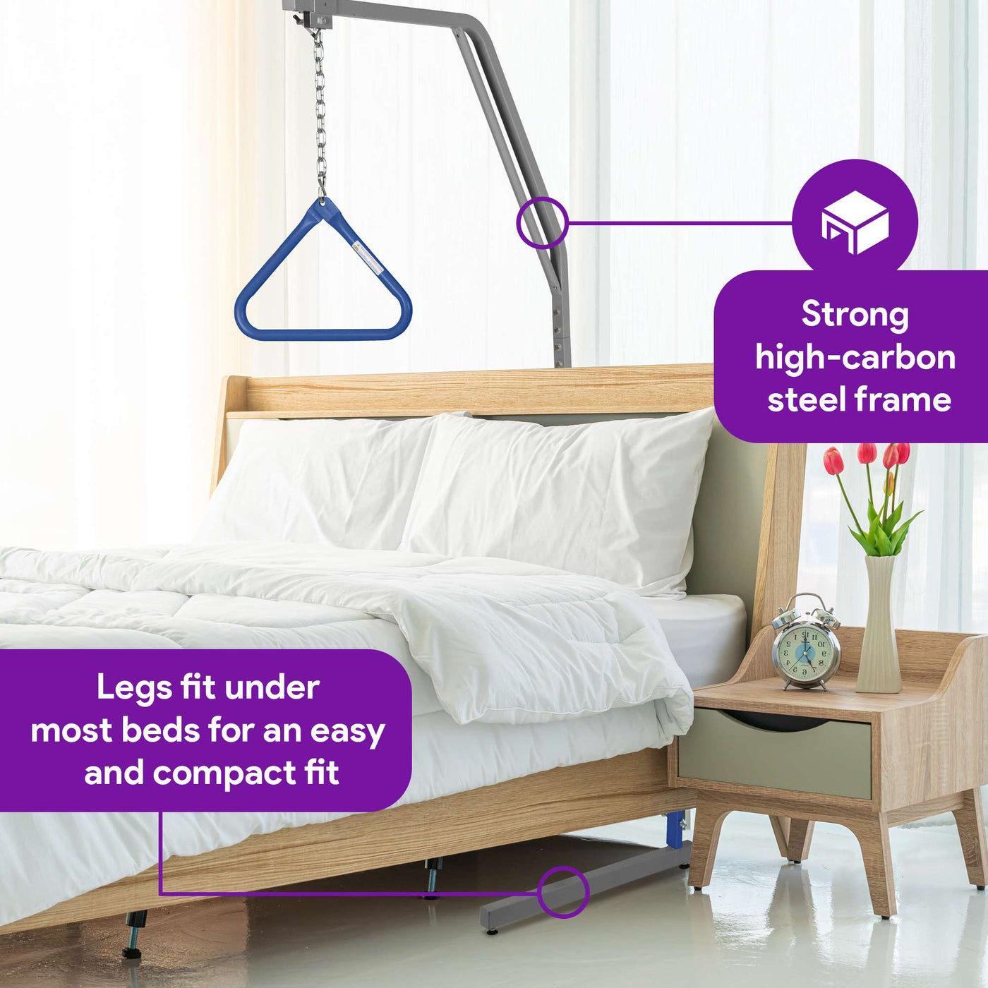 Bariatric Medical Trapeze Bar - 1,000 lb. Capacity for Bed Mobility ...