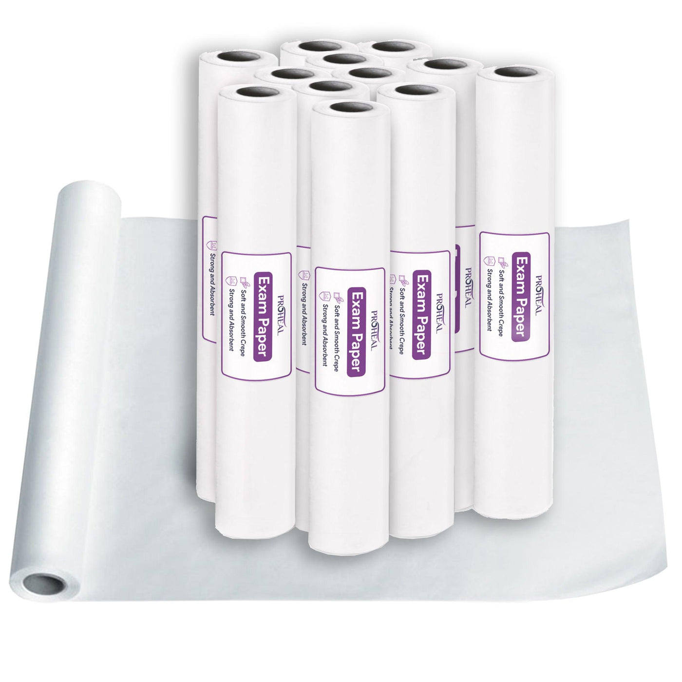 Medical Exam Table Paper Rolls - 18" x 260" - 12 Pack — ProHeal-Products