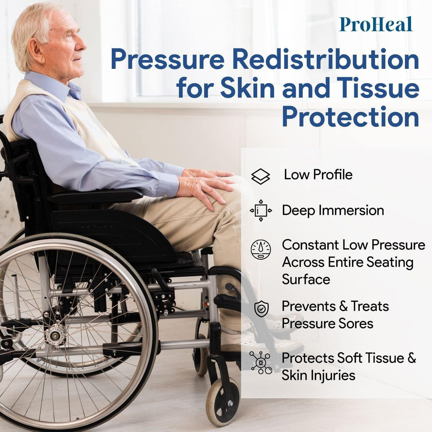 ProHeal Pressure Redistribution Wheelchair Air Cushion — ProHeal-Products