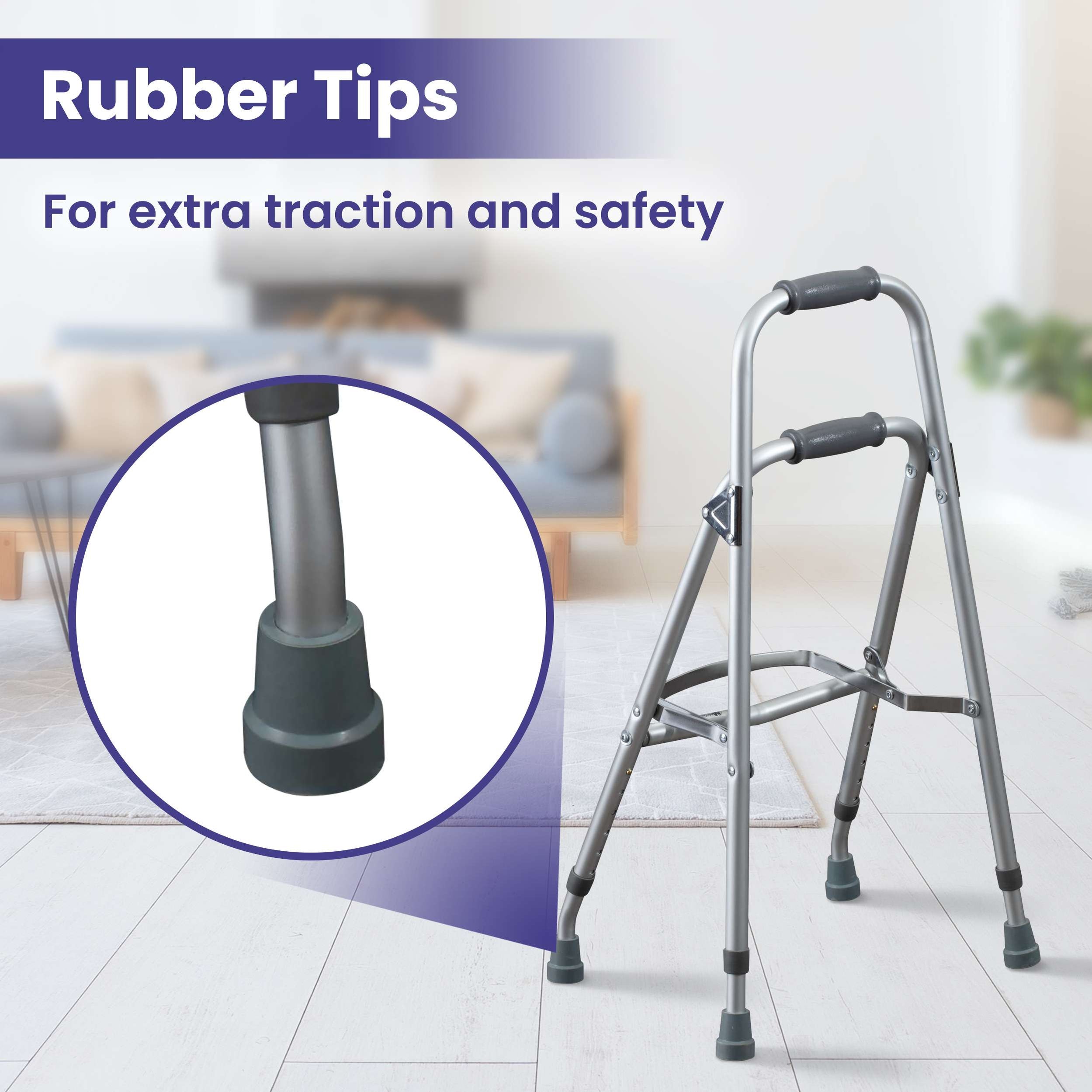 Side Stepper Hemi Walkers for Seniors - Silver Lightweight Walker — ProHeal-Products