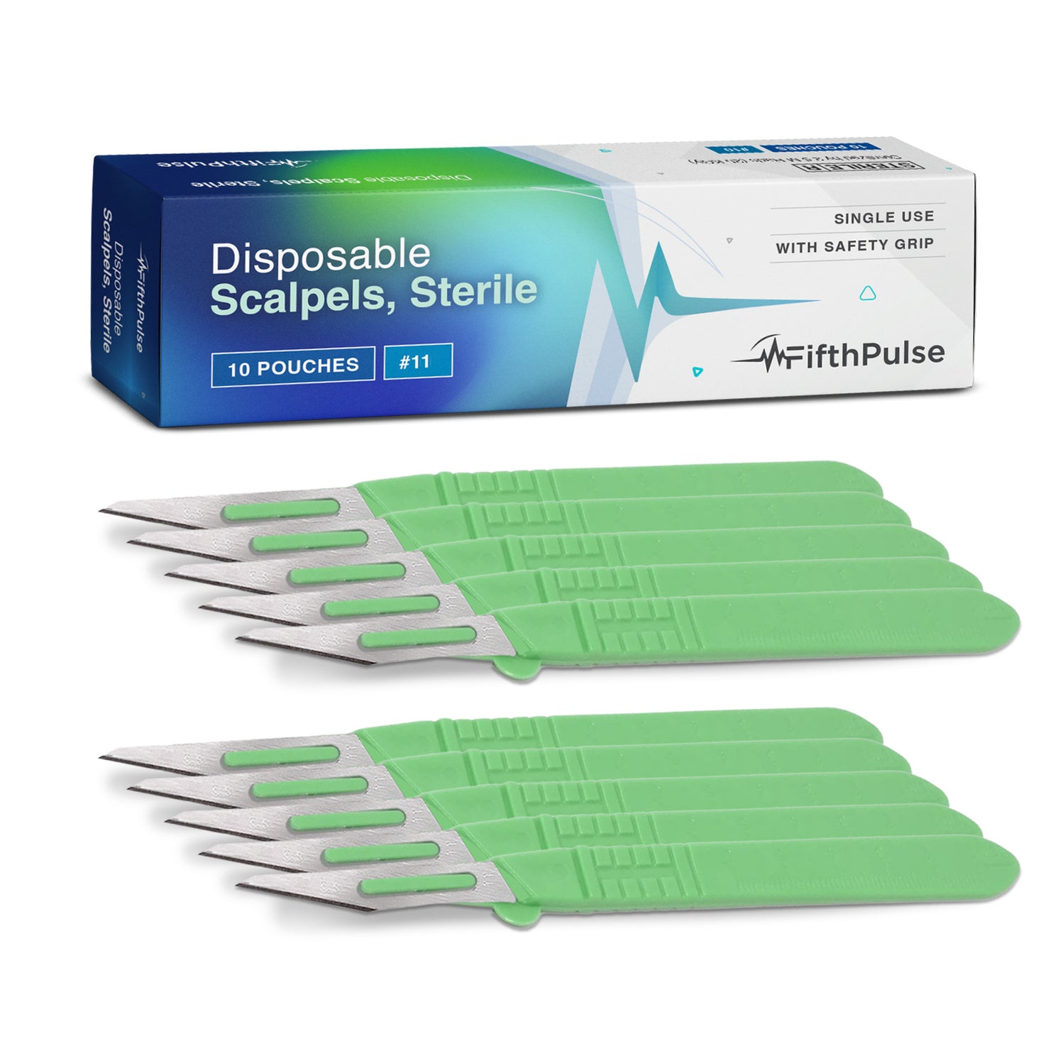 Disposable Scalpel Knife #11 - Ten Individually Wrapped Sterile Scalpe ...