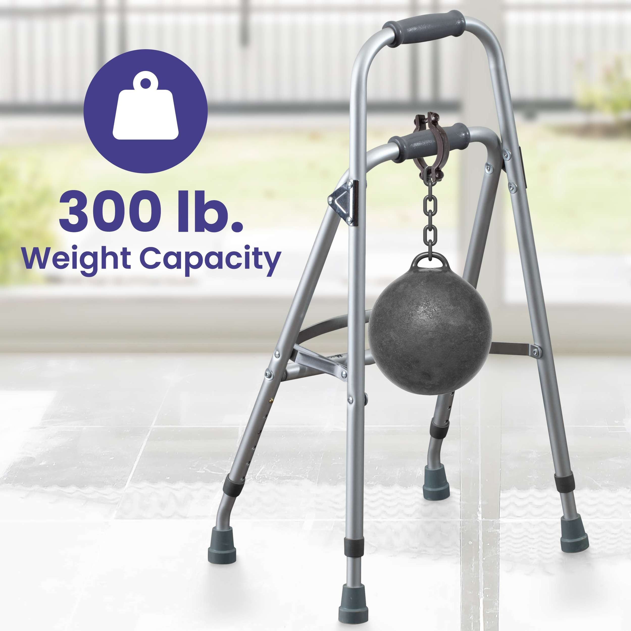 Side Stepper Hemi Walkers for Seniors - Silver Lightweight Walker ...