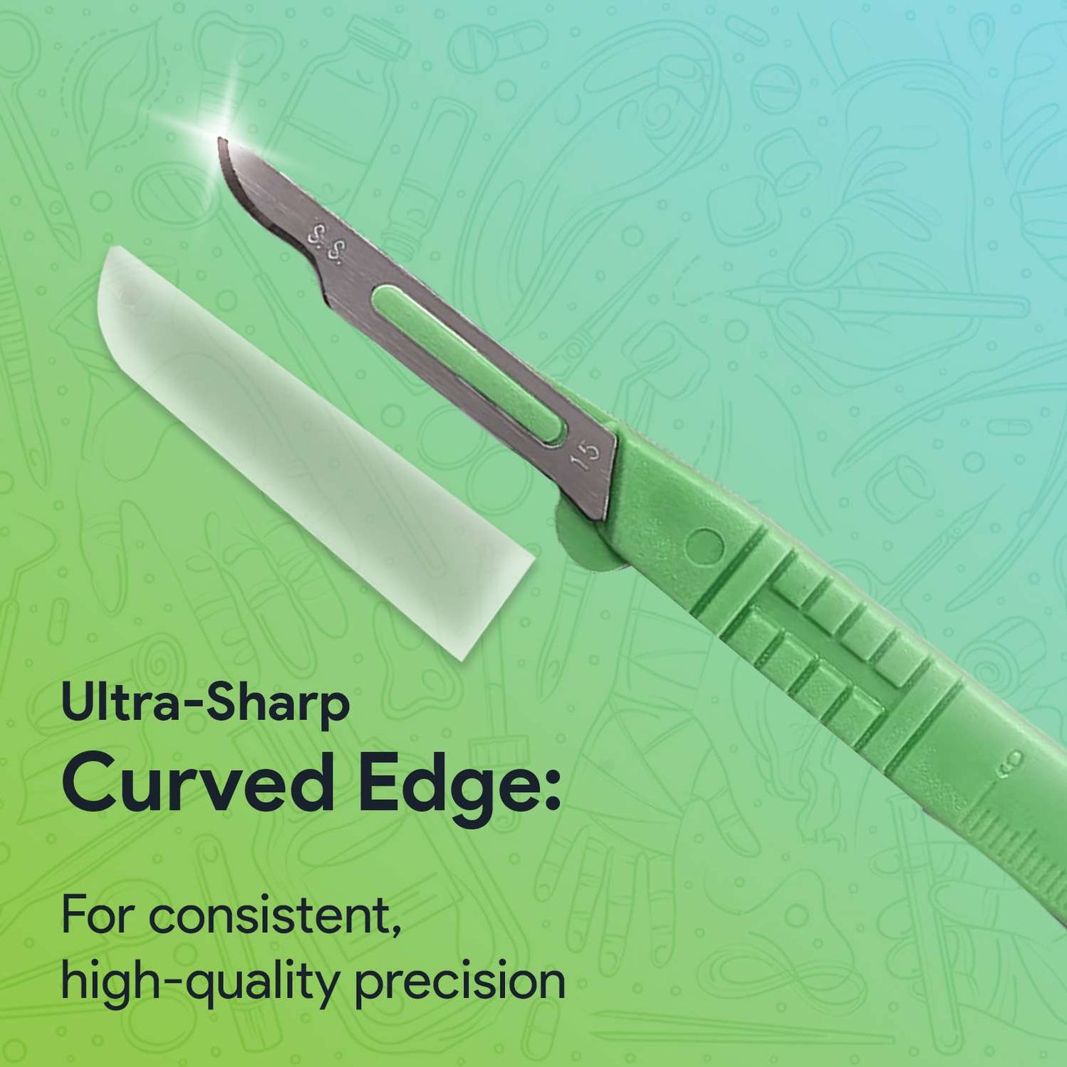 Disposable Scalpel Knife #15 - Ten Individually Wrapped Sterile Scalpe ...